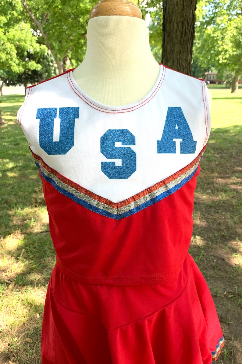 Vintage USA Cheerleader/baton Twirler Costume Girl's Size | Etsy