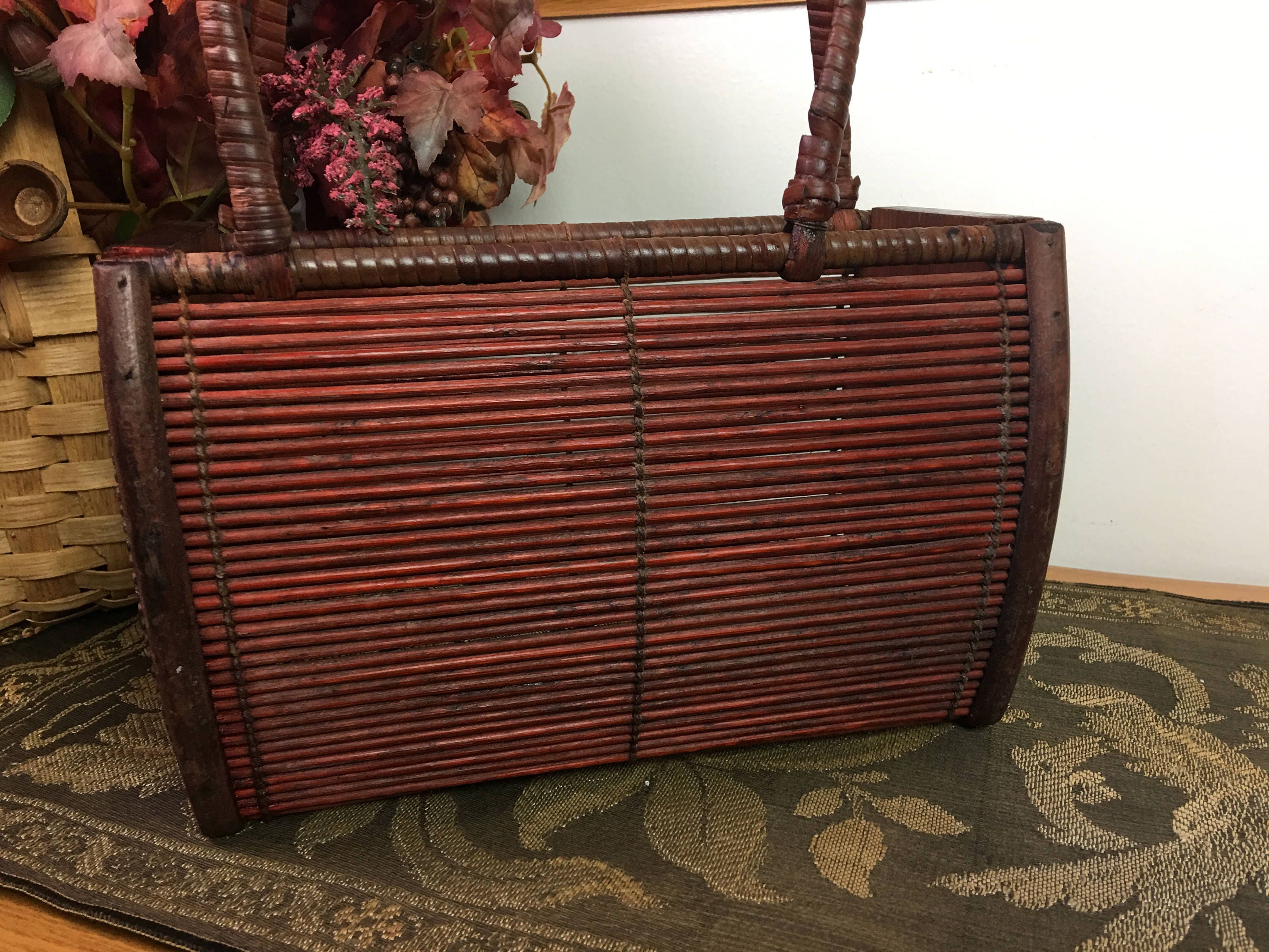 Vintage Reed Purse 1960s | Etsy