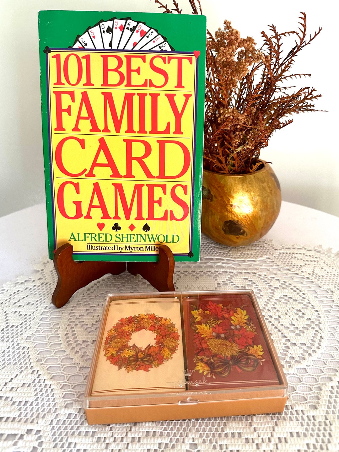 101 Best Family Card Games and Two Deck Set of Hallmark Playing Cards ...