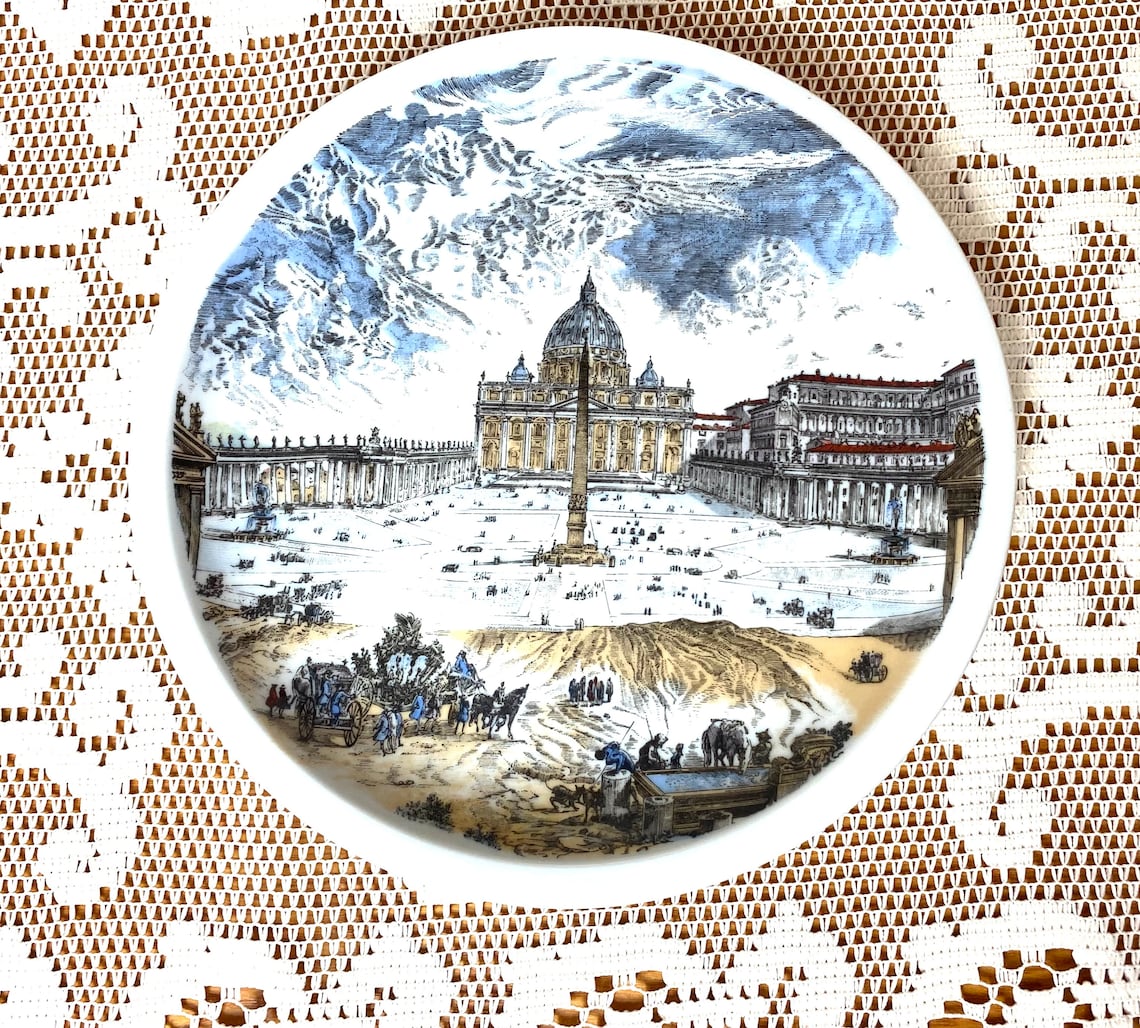 St. Peter's Square 8" Souvenir Plate - Etsy