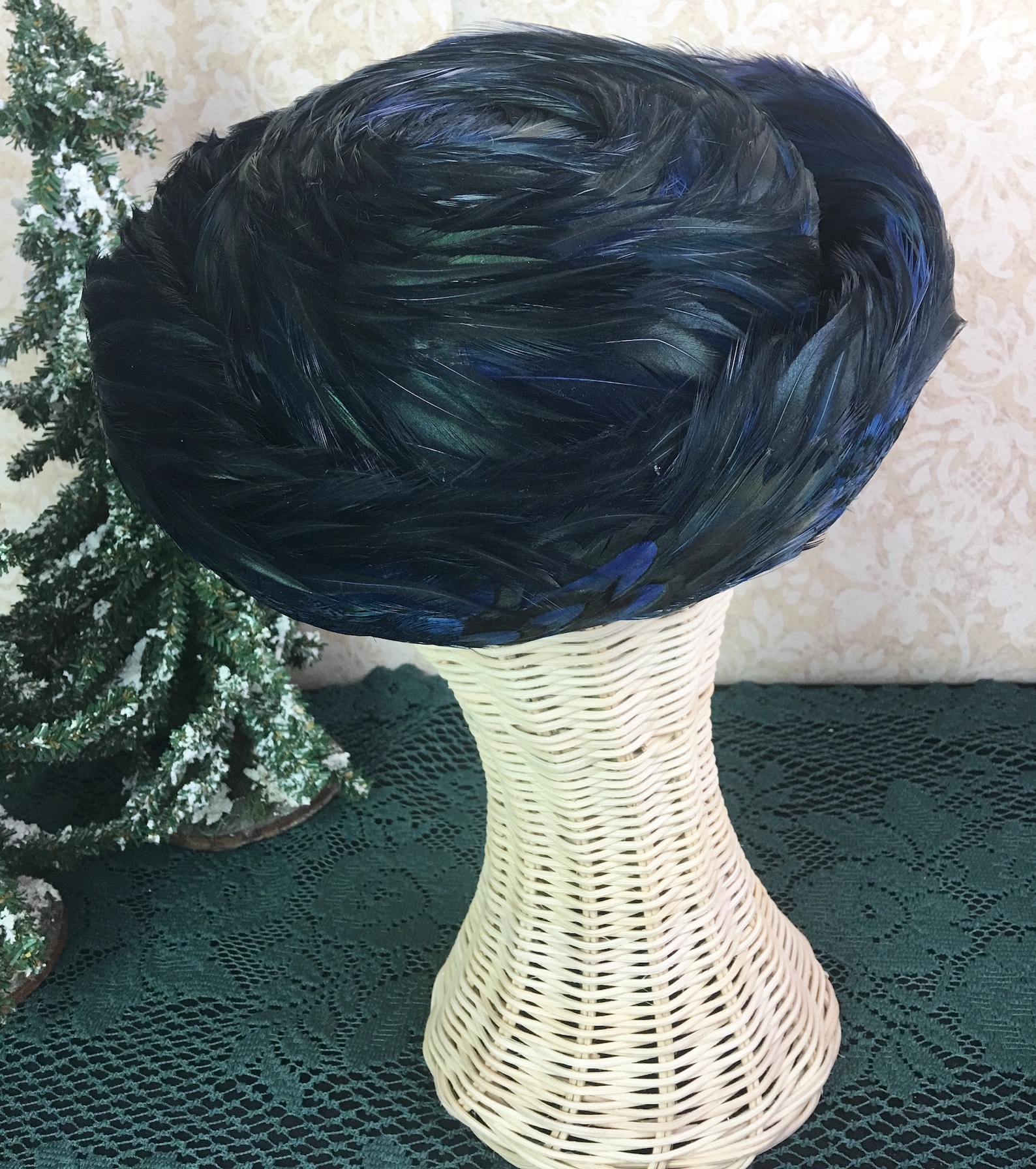 Vintage Peacock Feather Hat, Carson Pirie Scott and Co., 1950s - Etsy