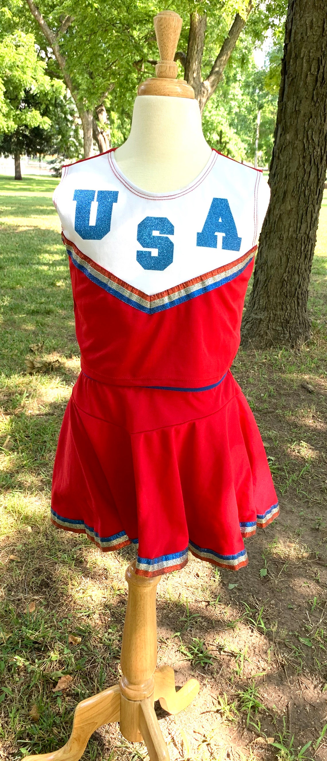 Vintage USA Cheerleader/baton Twirler Costume Girl's Size | Etsy