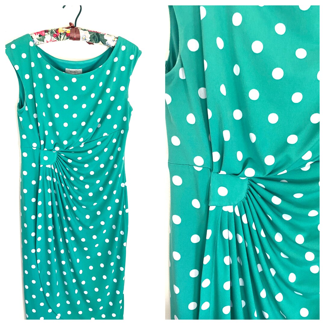 Vintage Dressbarn Green Polka Dot Wrap Waist Dress Size 10 Etsy vintage-dressbarn-green-polka-dot-wrap-waist-dress-size-10-etsy