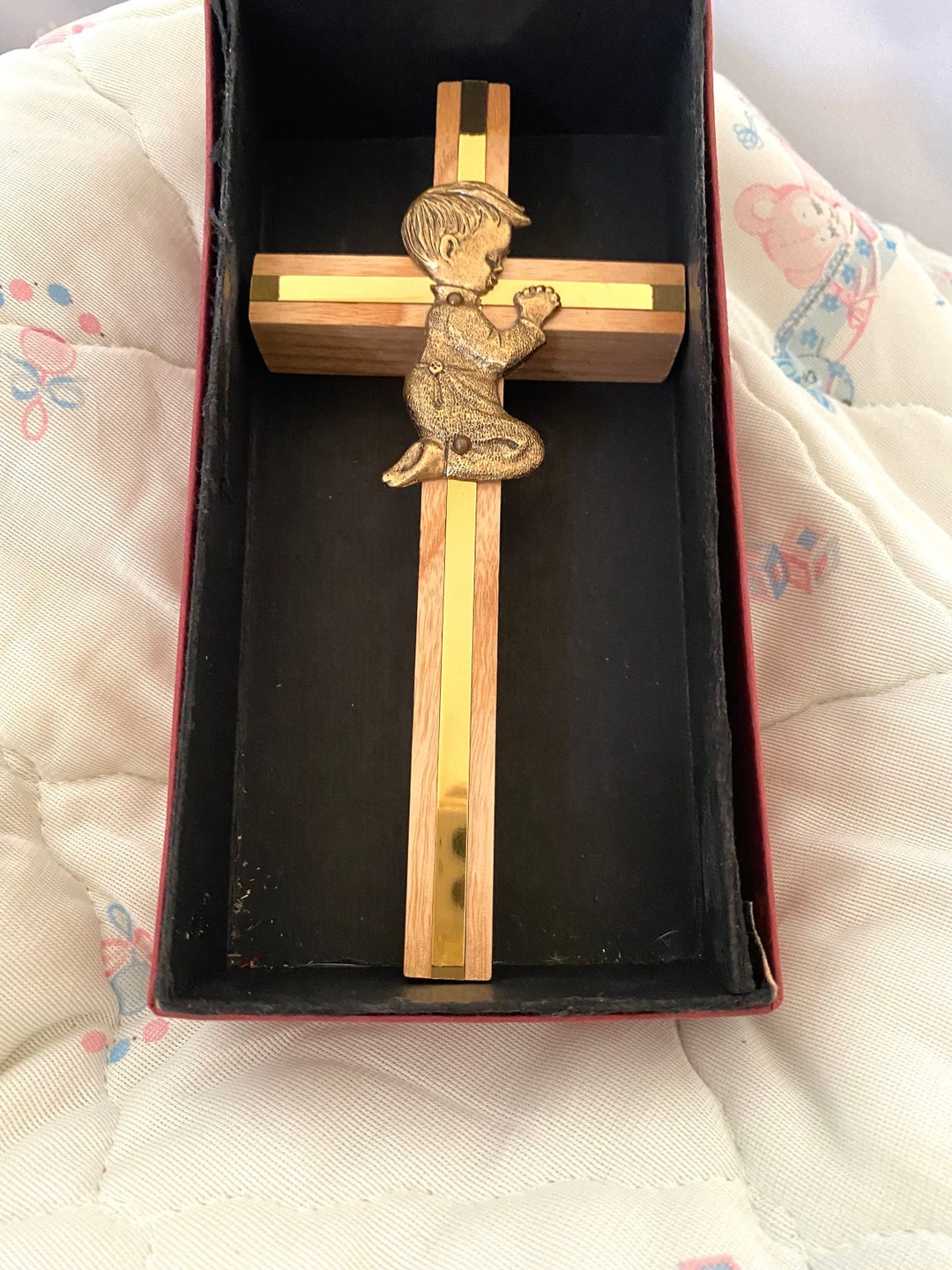 Vintage Child Crucifix/with Box - Etsy