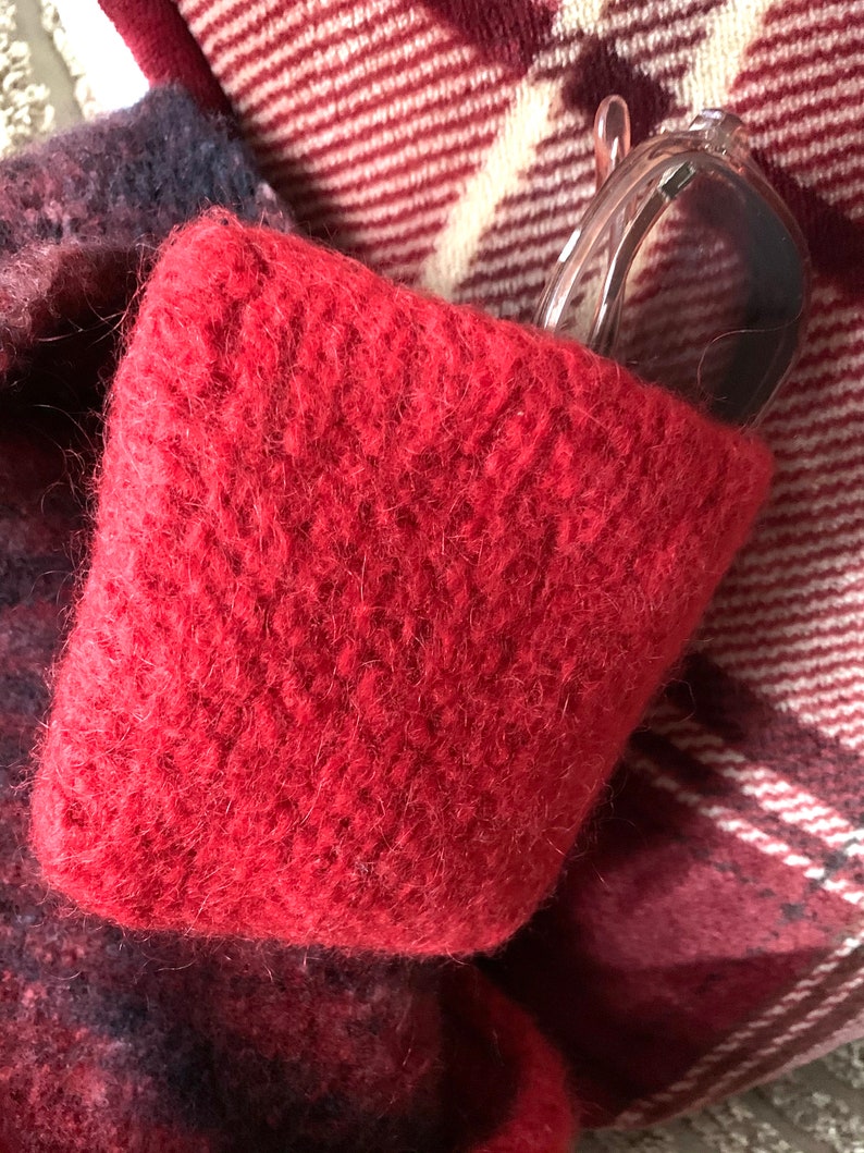Red Felted Wool Shoulder Bag - Etsy