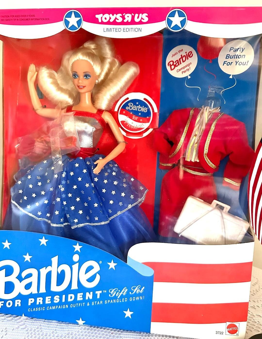 Vintage Barbie for President Gift Set, NIB, 1991 Mattel - Etsy
