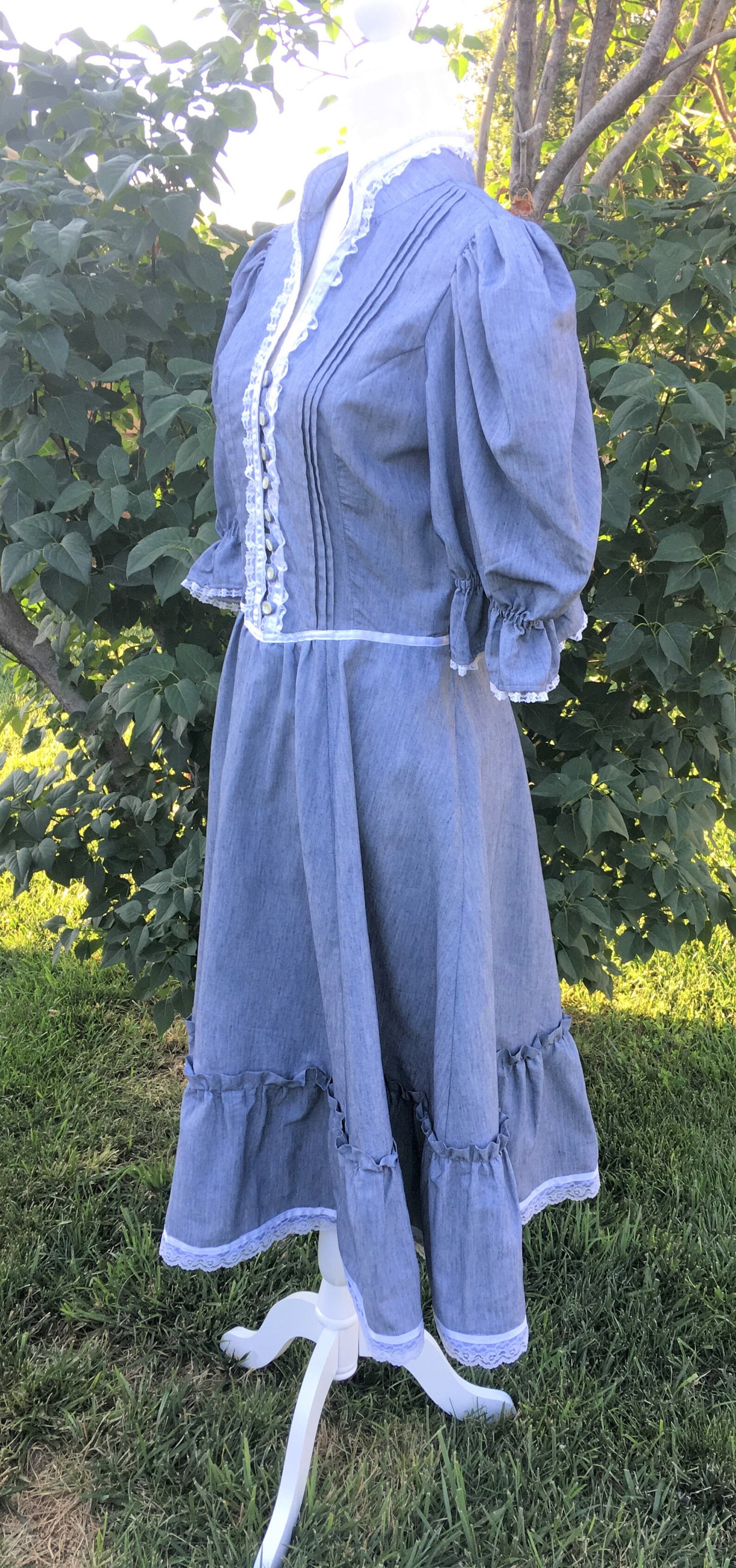 Vintage Prairie Style Dress/costume Size M - Etsy