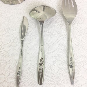 Vintage Oneidaware Twin Rose Serving Set 3 Piece - Etsy