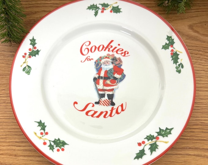 Vintage Cookies for Santa Collectible Plate by Christopher Radko - Etsy