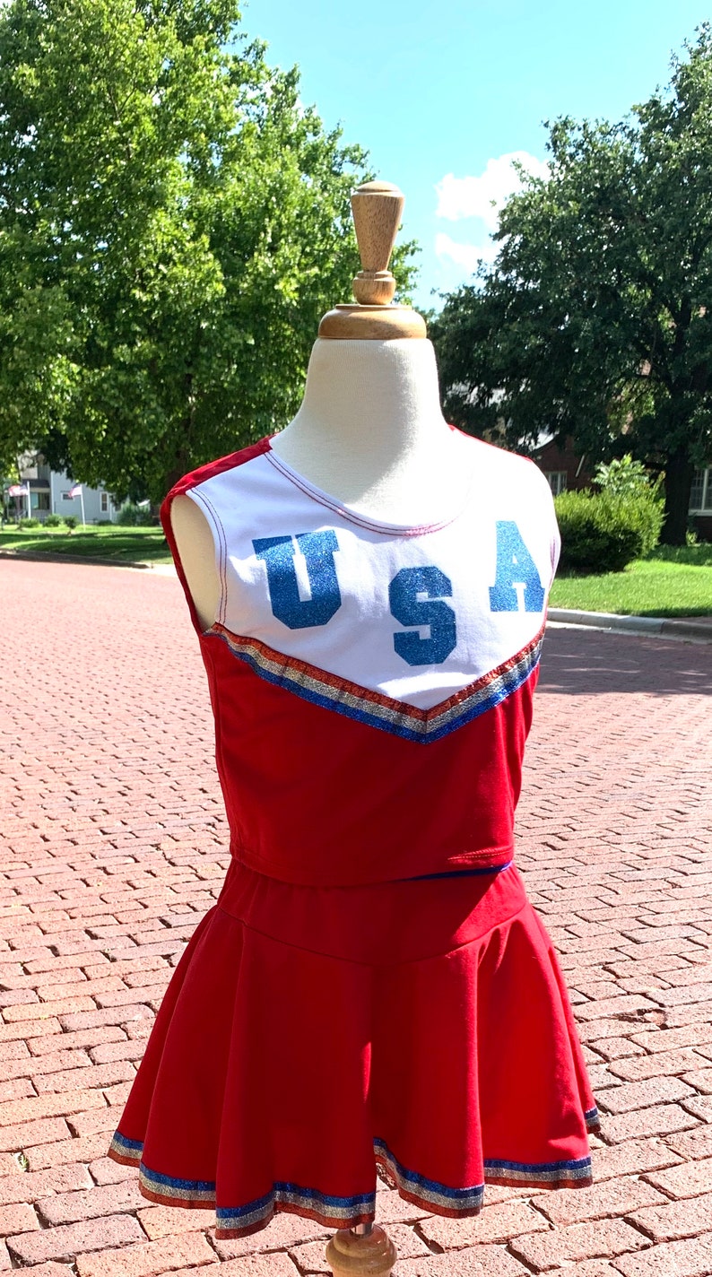 Vintage USA Cheerleader/baton Twirler Costume Girl's Size | Etsy