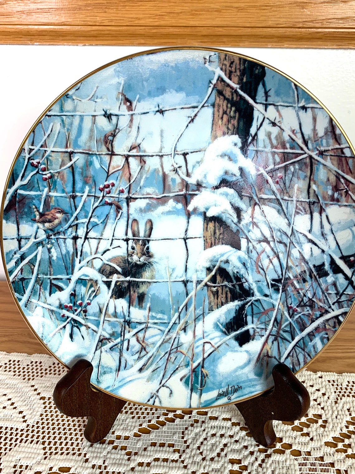 RFD America: Country Christmas Plate by Lowell Davis W/coa, 1989 - Etsy