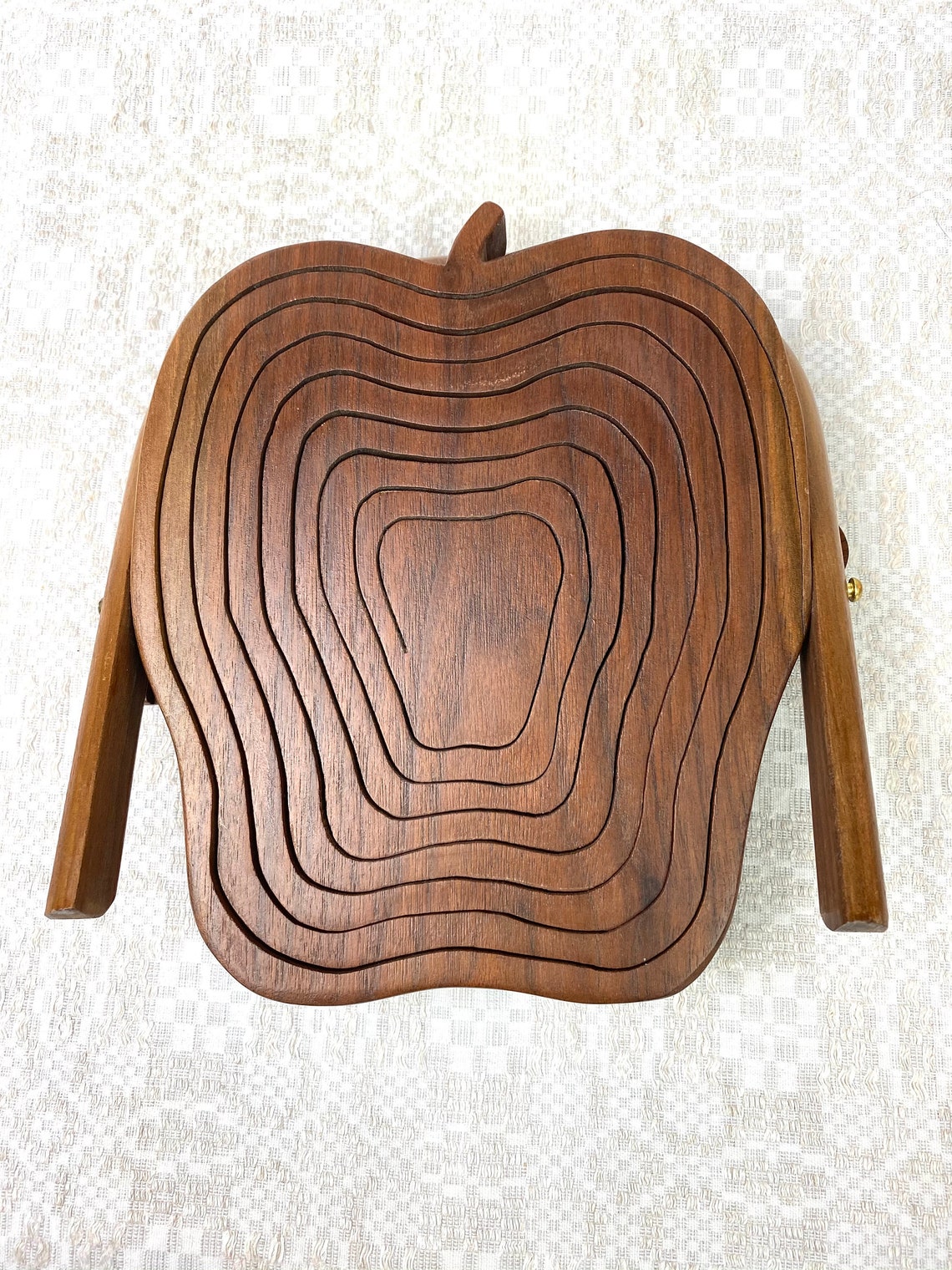 Vintage Telescoping Wooden Apple Trivet/basket 1989 - Etsy