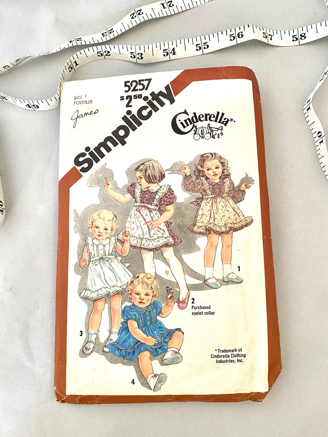 Vintage Simplicity 1981 Cinderella Size 1 Pattern, Complete #5257 - Etsy