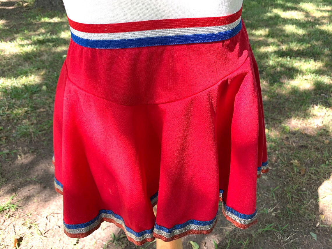 Vintage USA Cheerleader/baton Twirler Costume Girl's Size | Etsy