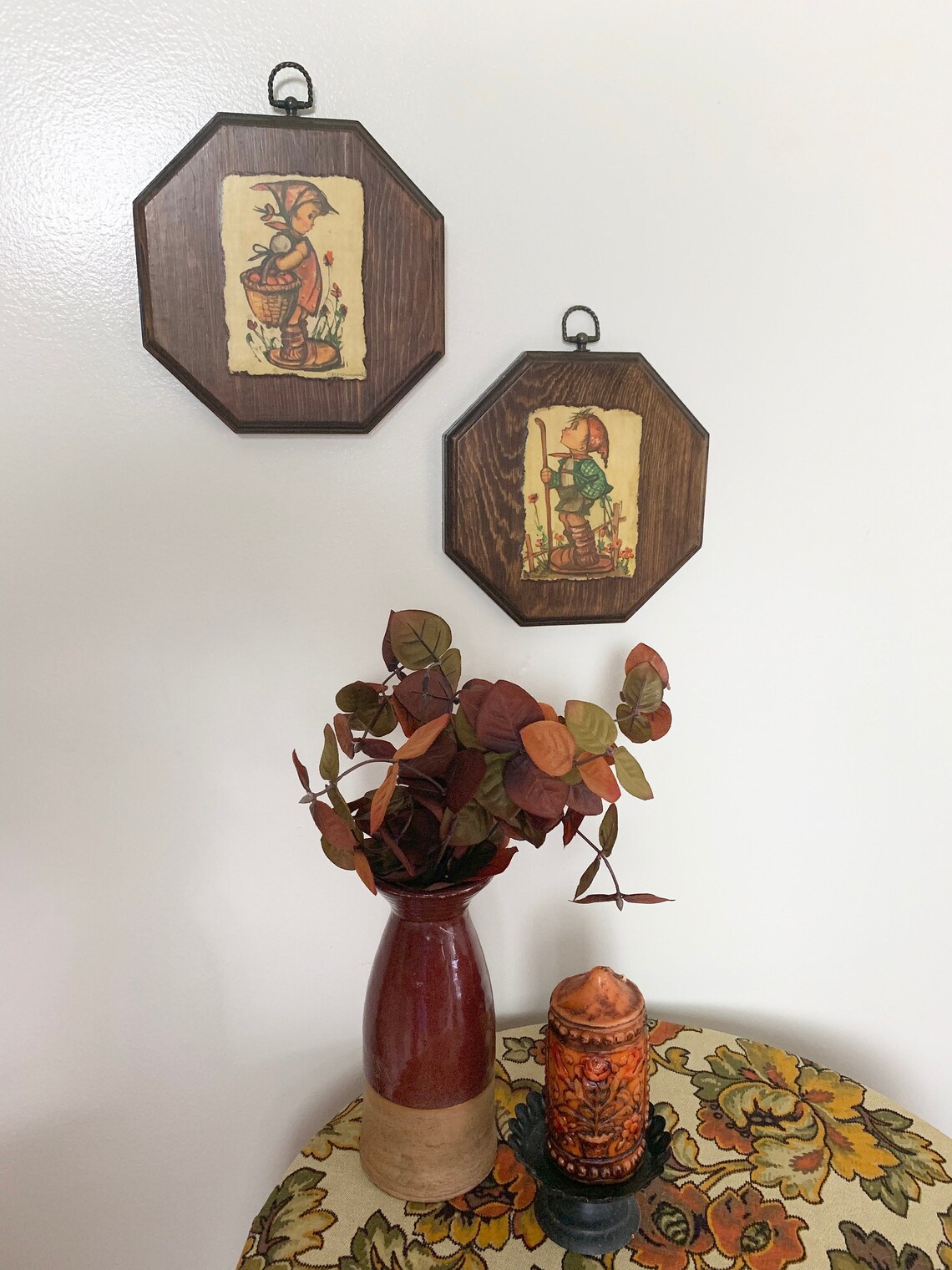 Vintage J. Hummel Decoupage Pictures, Girl and Boy - Etsy
