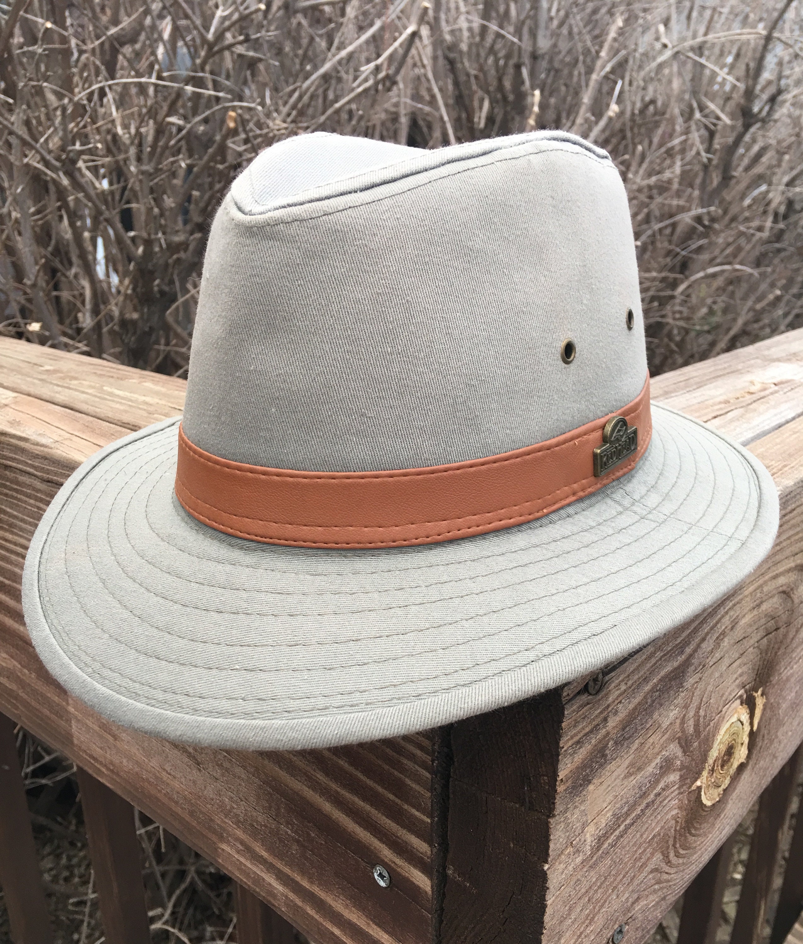 Men's Canvas Fedora Red Head Size S | Etsy