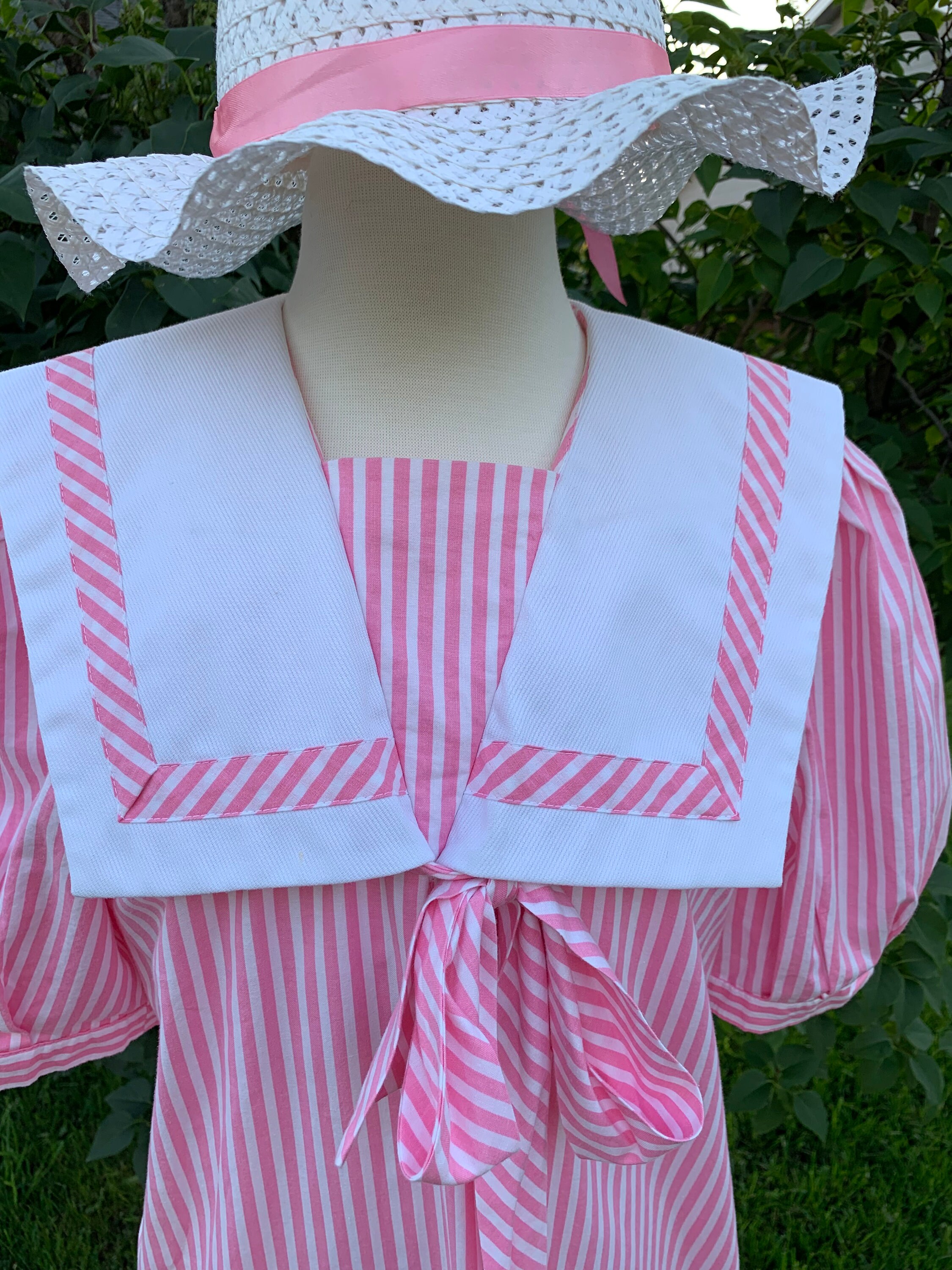 Maggie Breen Drop Waist Nautical Dress Size 8P - Etsy