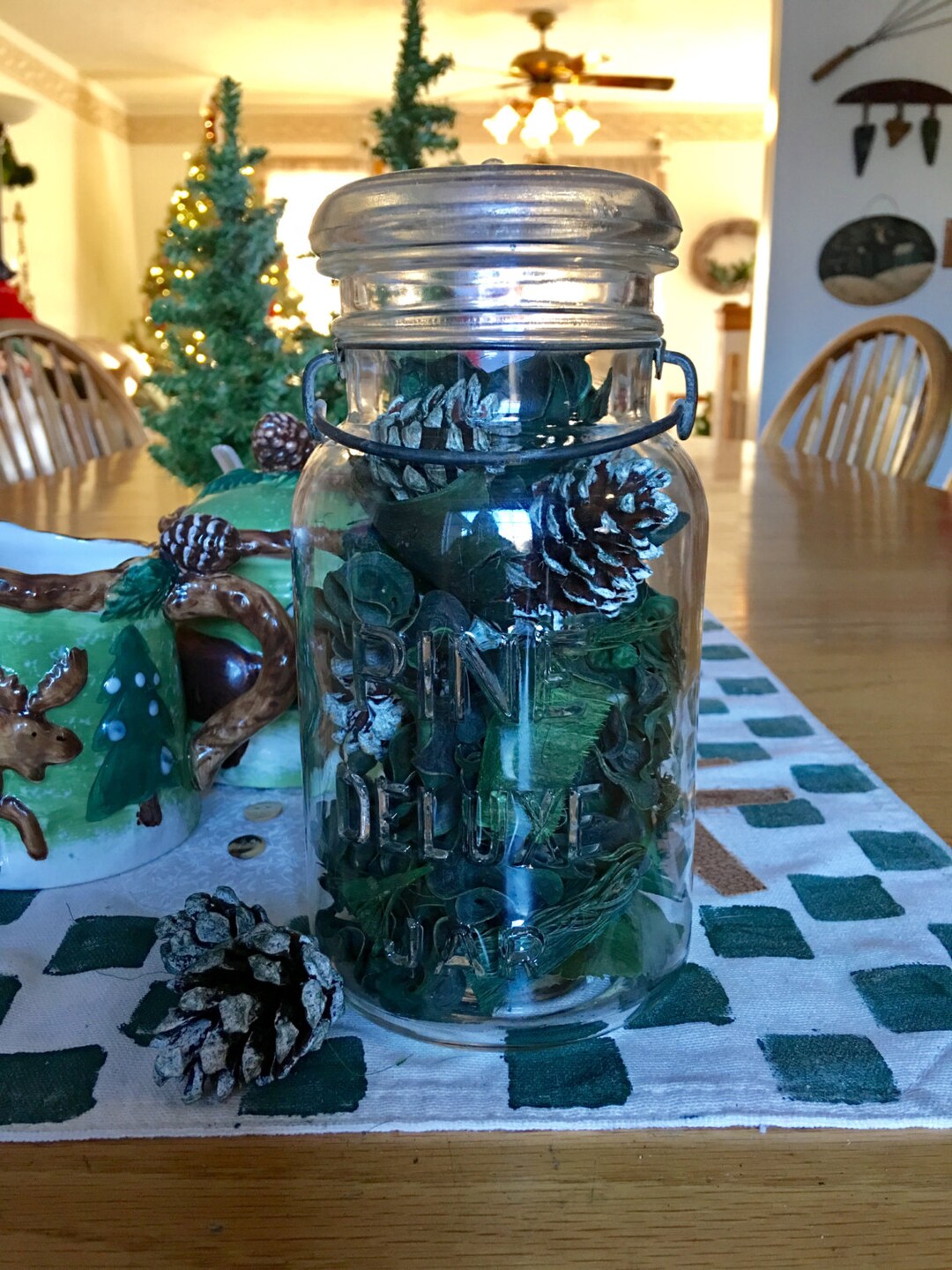 Vintage Pine Deluxe Jar, 1920s - Etsy