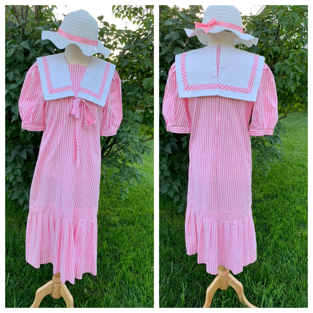 Maggie Breen Drop Waist Nautical Dress Size 8P - Etsy