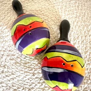 Vintage Ceramic Maracas Salt and Pepper Set - Etsy