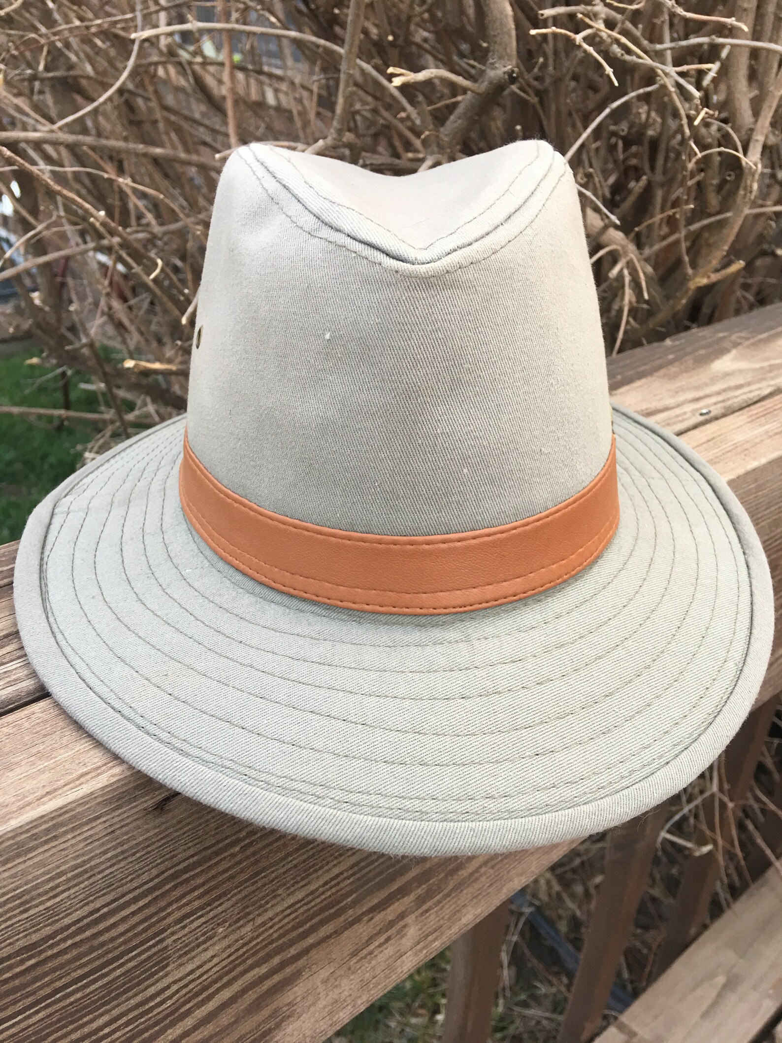 Men's Canvas Fedora Red Head Size S | Etsy