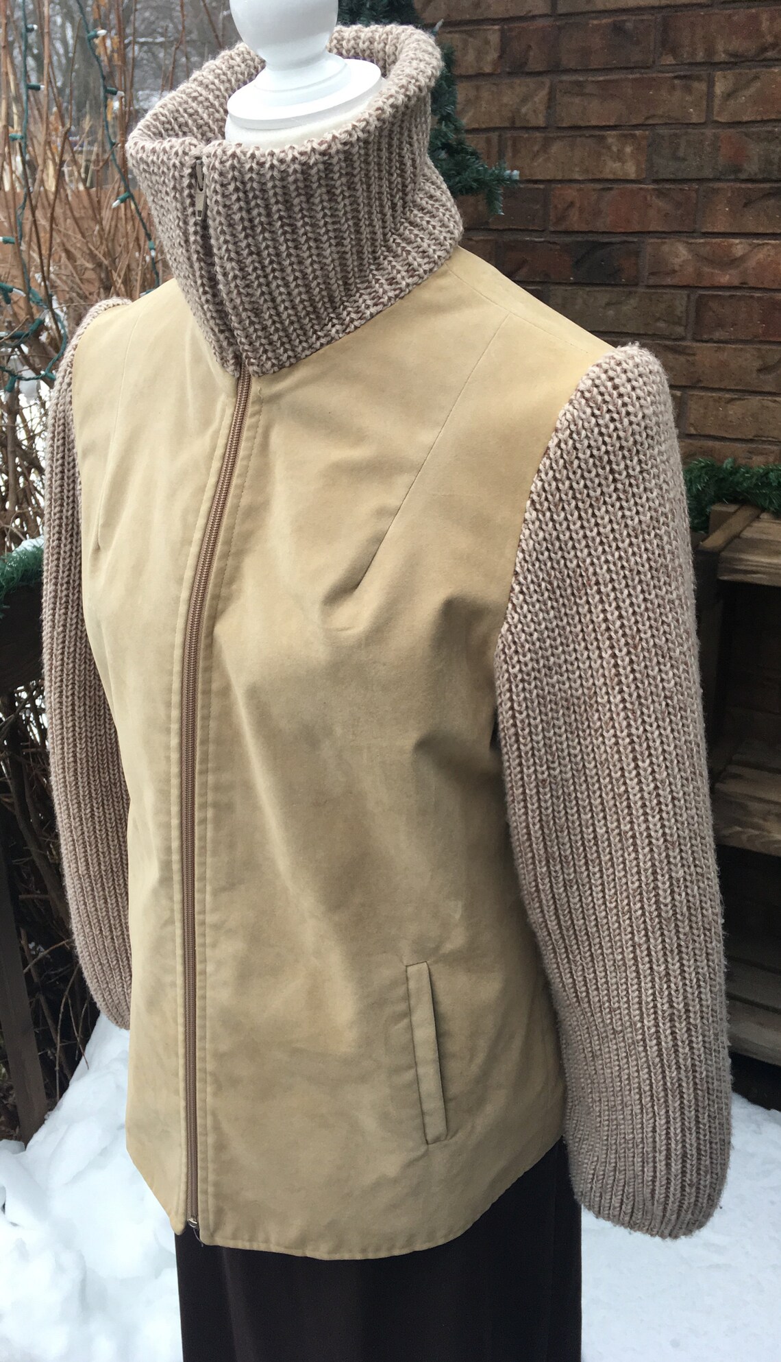 Vintage Ladies Suede Sweater Jacket Size 10 - Etsy