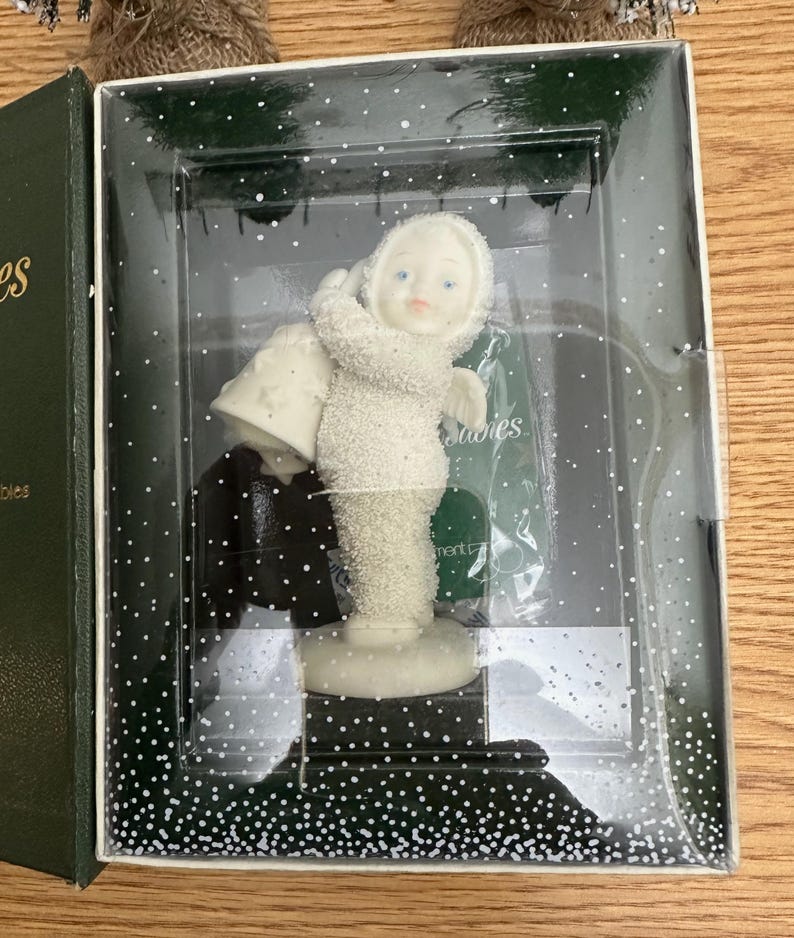 Vintage Snowbabies "jingle Bell" and "now I Lay Me Down to Sleep ...