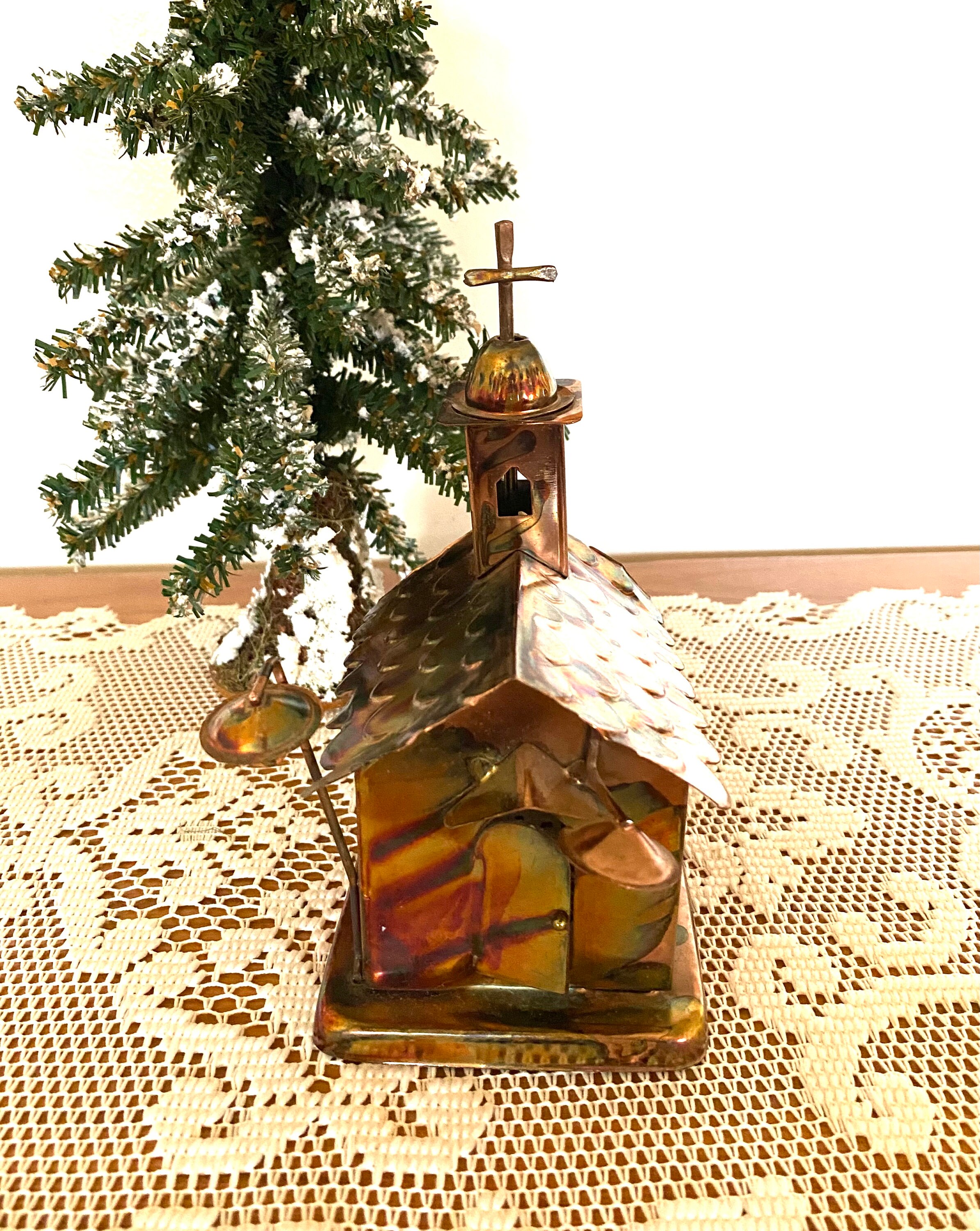 Vintage Metal Church Collectable Music Box amazing - Etsy