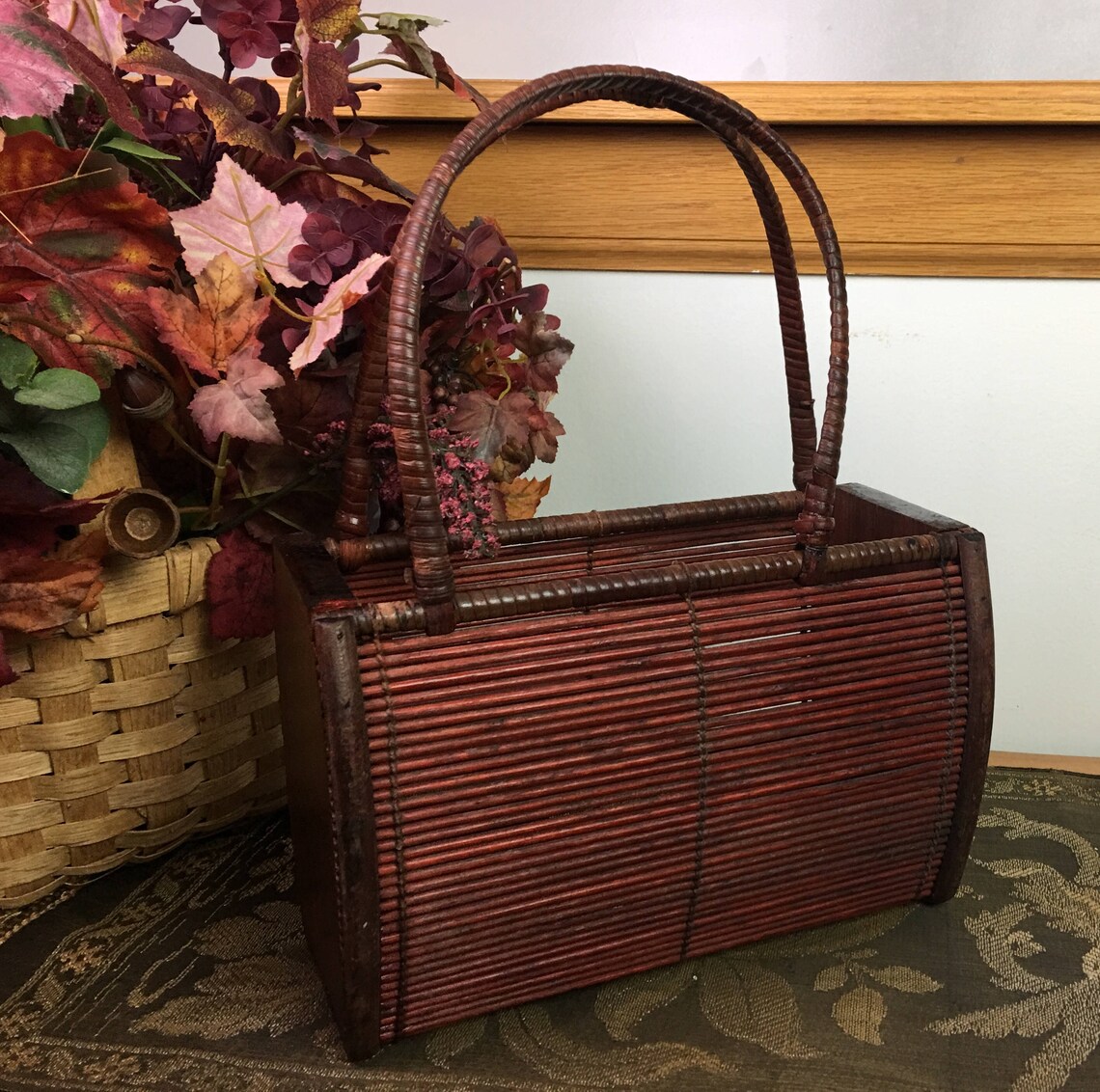 Vintage Reed Purse 1960s | Etsy