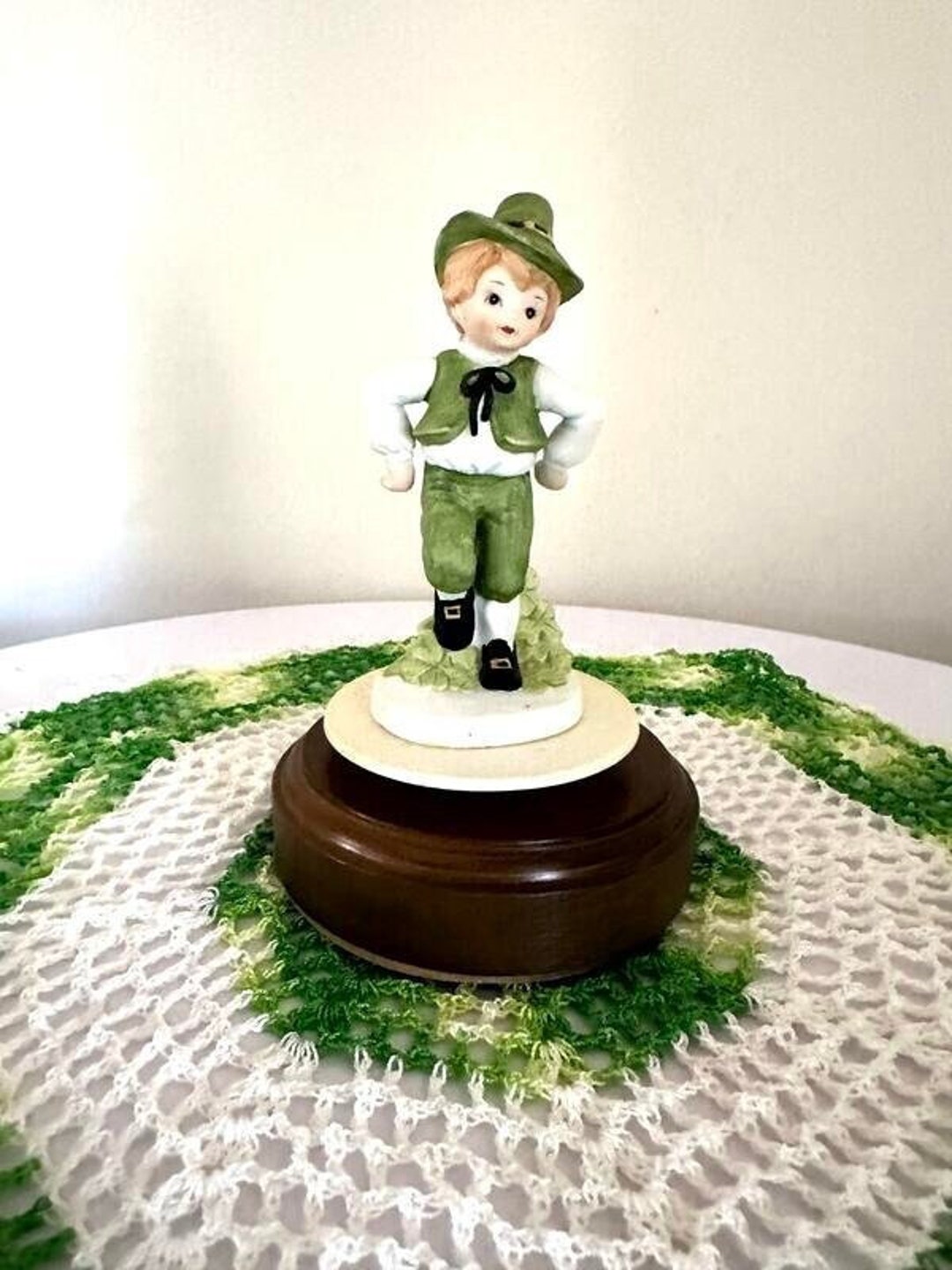 Vintage Irish Boy Music Box, "irish Lullaby," From Jordan Originals - Etsy
