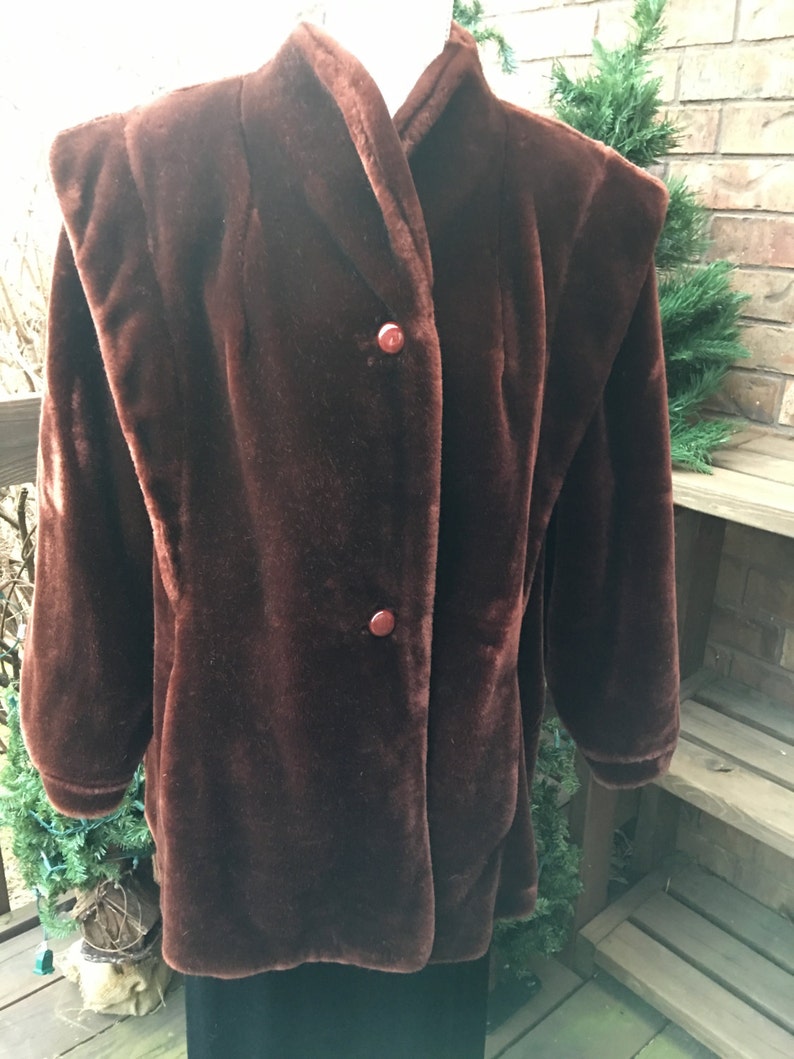 Vintage Avant Garde Faux Fur Coat Size L 1960s - Etsy
