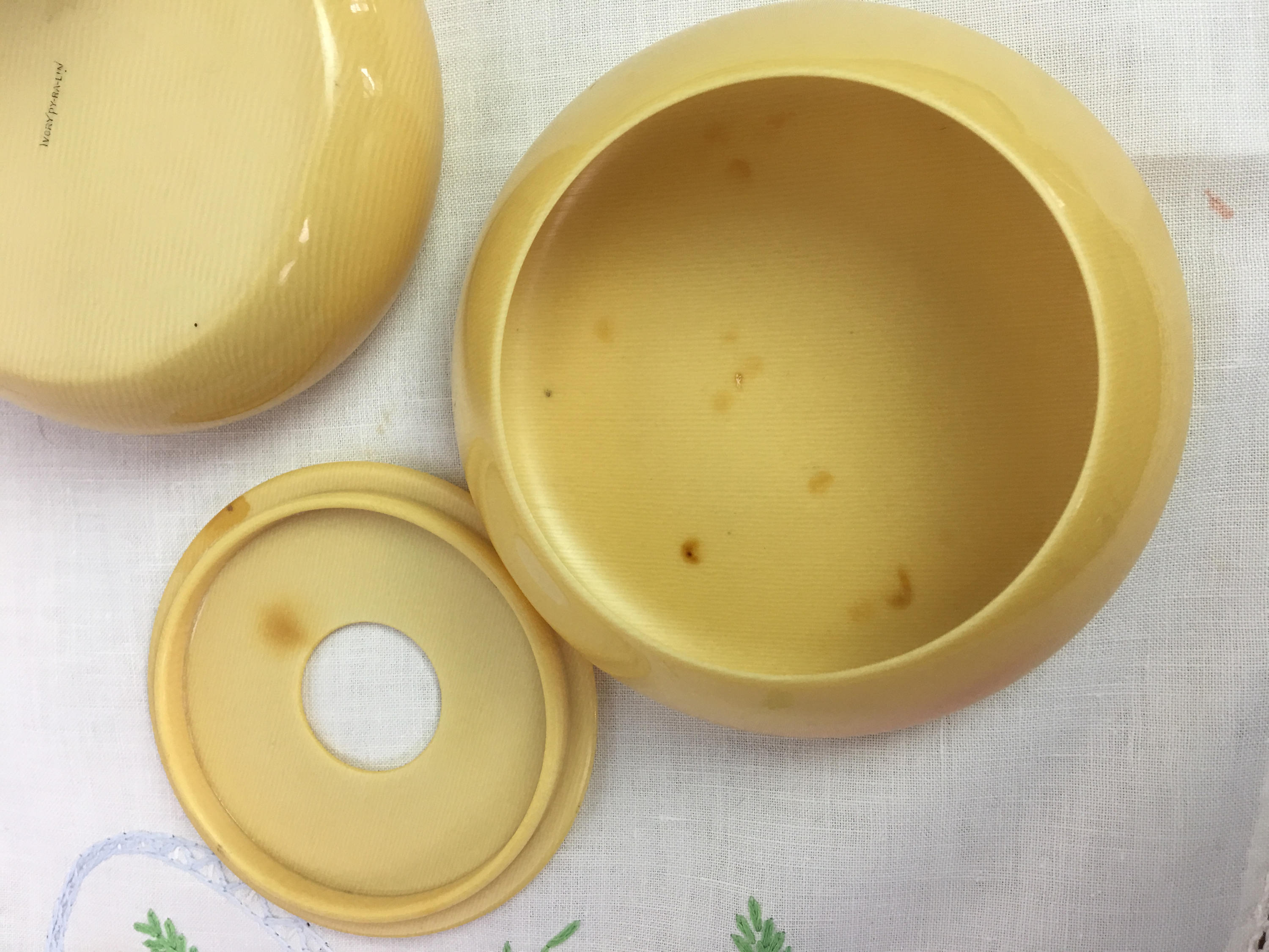 Vintage Art Deco Ivory Pyralin Celluloid Vanity Set 1920s | Etsy