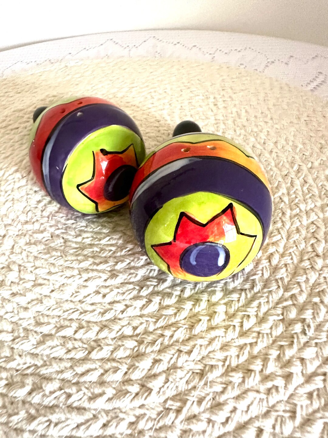 Vintage Ceramic Maracas Salt and Pepper Set - Etsy