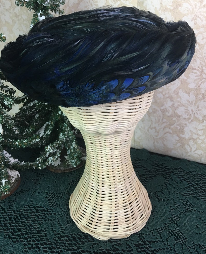 Vintage Peacock Feather Hat, Carson Pirie Scott and Co., 1950s - Etsy