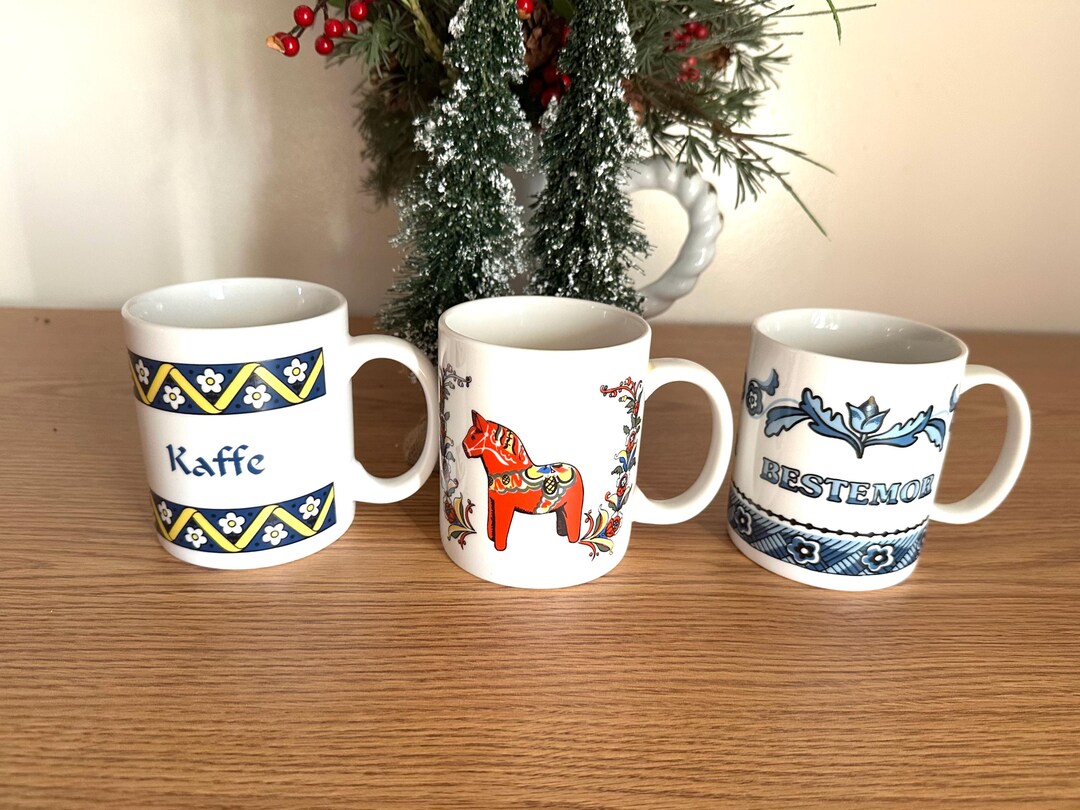 Vintage Swedish Mugs From Bergquist Imports, Choice of Three - Etsy