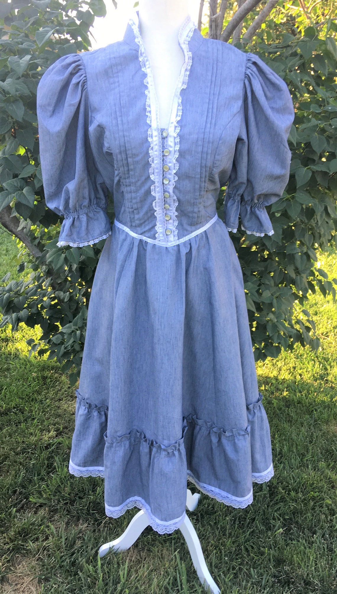 Vintage Prairie Style Dress/costume Size M - Etsy