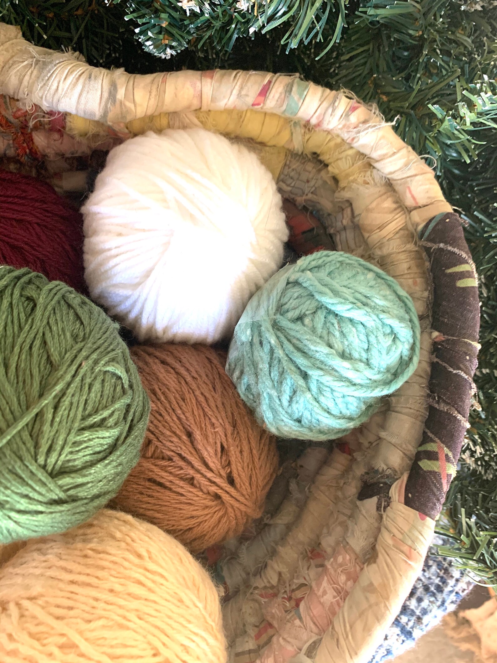 Vintage Coiled Rag Basket Double Handled Heart Shaped - Etsy