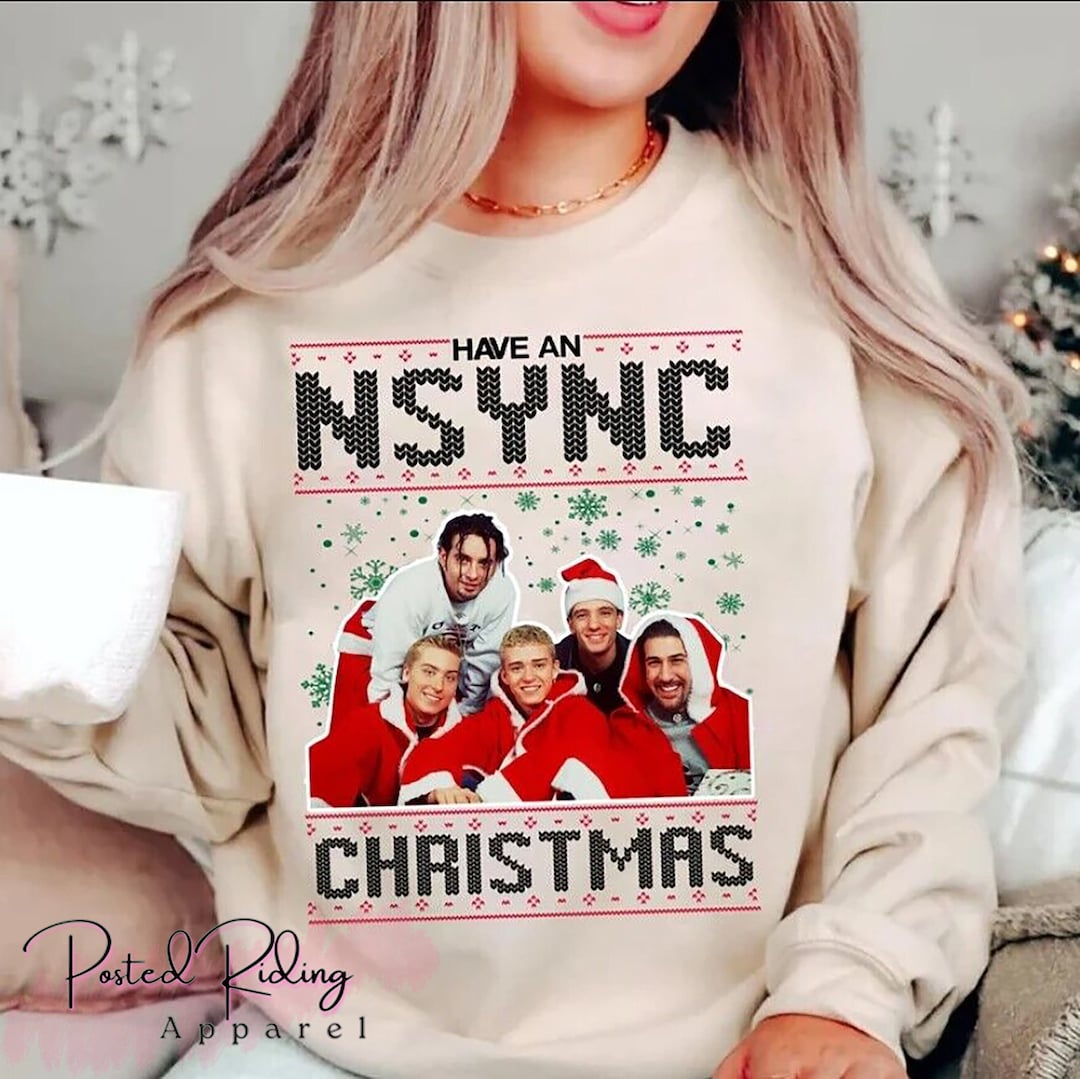 Have an Nsync Christmas Happy Holidays Boy Band T-shirt Ugly - Etsy