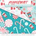 Peppermint Collection Digital Papers // Peppermint Mocha Candy Cane ...