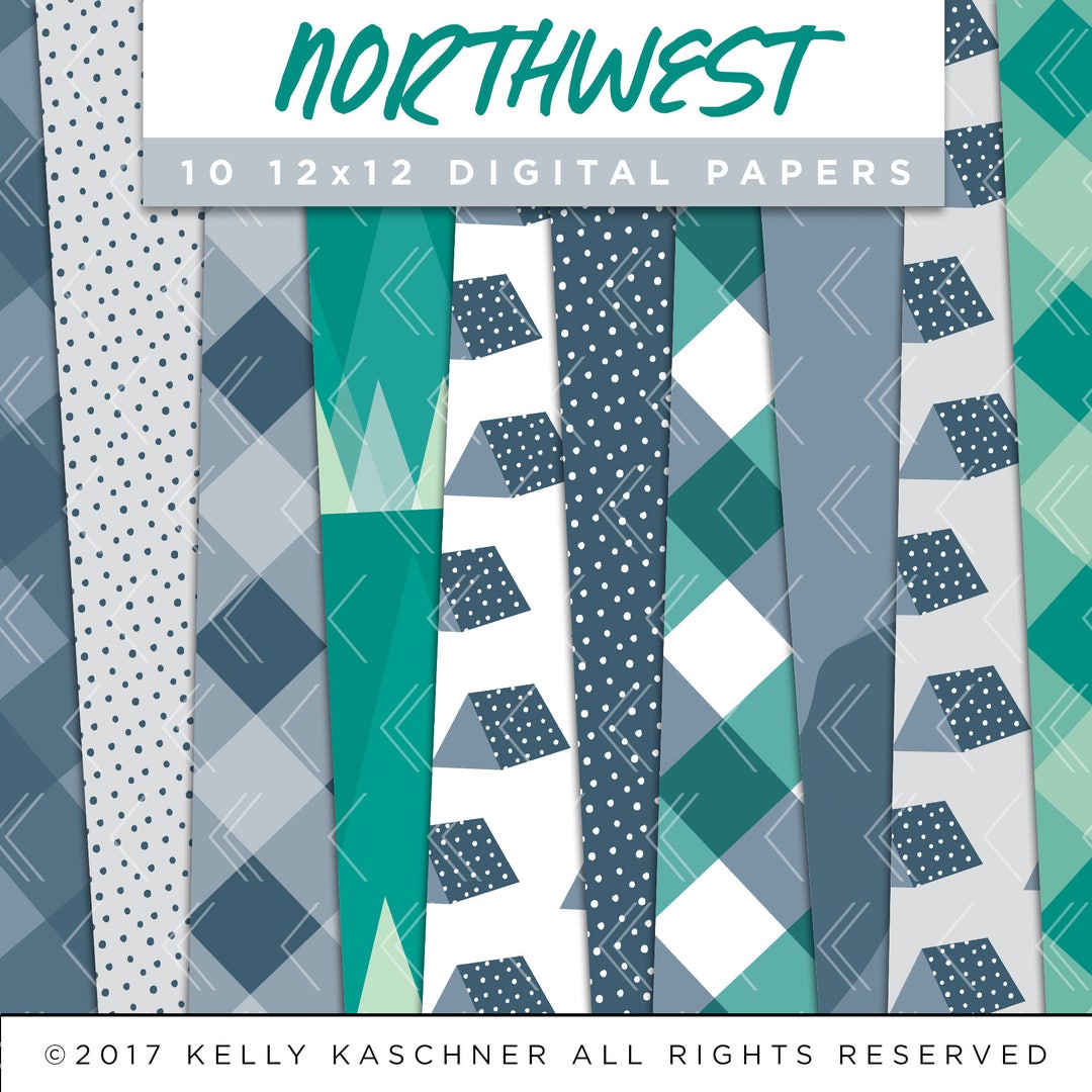 Northwest Collection Digital Papers // Pacific Northwest Outdoor ...