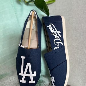 MLB Logo Painted TOMS Shoes Baseball - Etsy