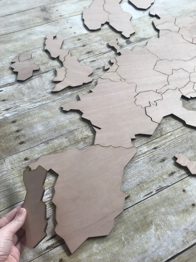 Marking Maps Europe for Travel Wall Collage. Good Retirement - Etsy