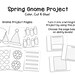 Spring Gnome Art & Writing Project - Spring Project - Kids Printable ...