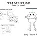 Frog Art Project - Frog Hanging Art - Spring Craft - Pond Art - Cut ...