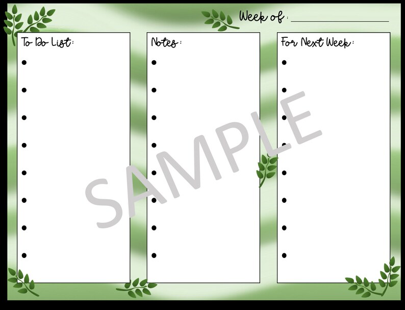 Weekly Schedule Simple Printable Schedule Teacher Planner - Etsy