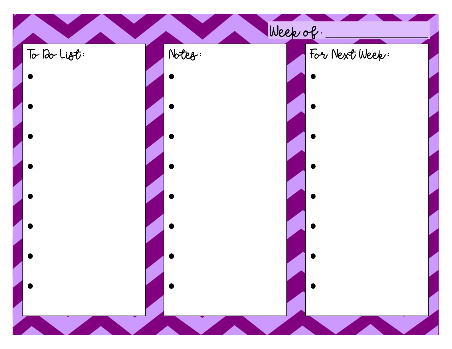 Weekly Schedule Simple Printable Schedule Teacher Planner Plan Book ...