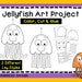 Jellyfish Art Project - Ocean Hanging Art - Beach Craft - Sealife Art ...