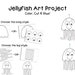 Jellyfish Art Project - Ocean Hanging Art - Beach Craft - Sealife Art ...