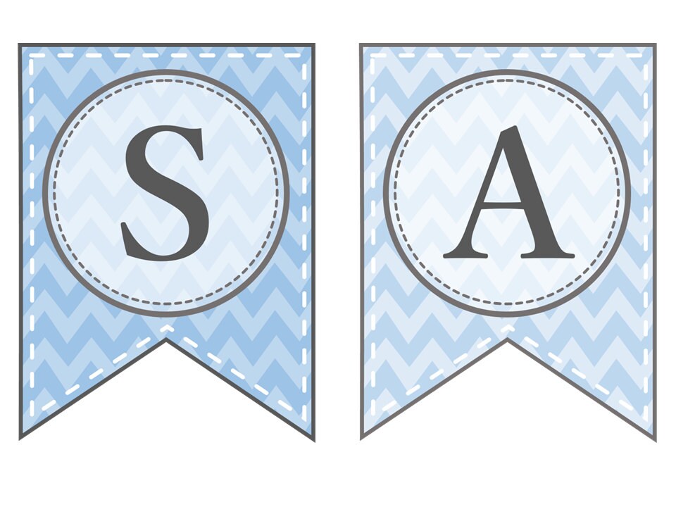 Baby Boy Banner - Printable Baby Banner - It's a Boy! - Instant ...