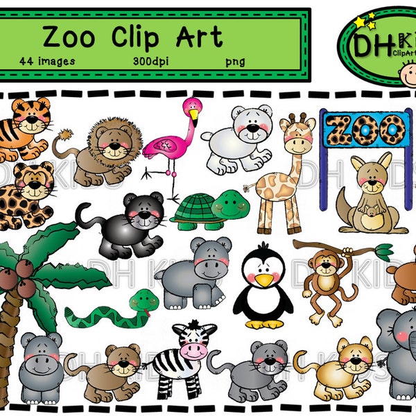 Zoo Clipart - Etsy